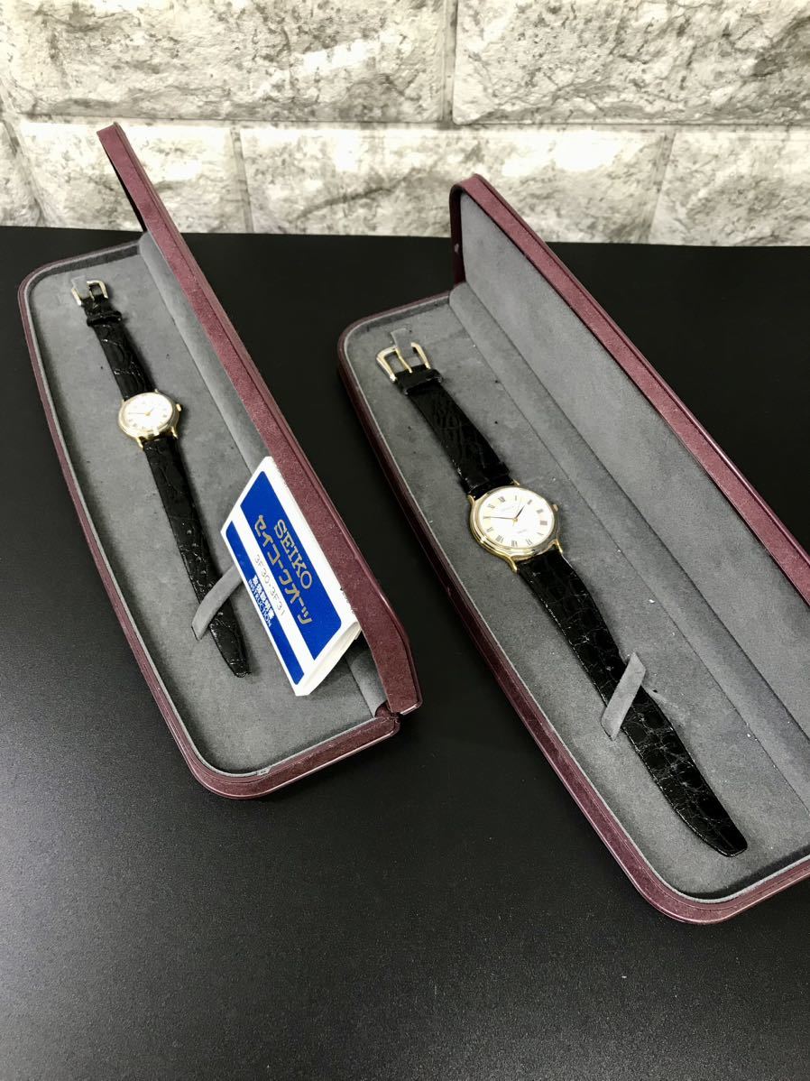 SEIKO DOLCE & EXCELINE セイコー ドルチェ＆エクセリーヌ クオーツ腕時計 メンズレディース2点セット ジャンク品 ...
